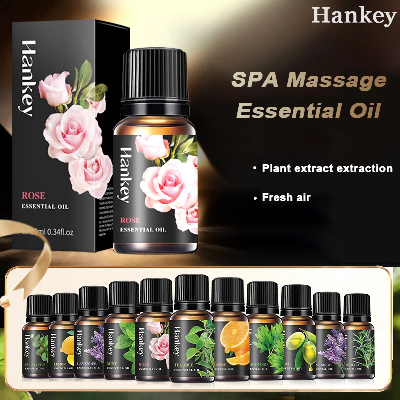 HANKEY-10ml-Peppermint-Lavender-Essential-Oil-Natural-Plant-Massaging ...