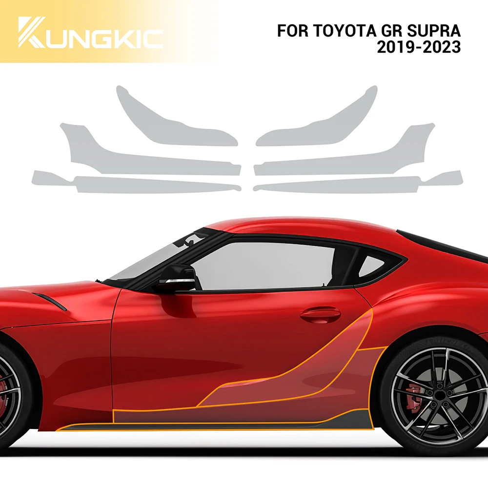 TPU-Transparent-Protective-Film-for-Toyota-GR-SUPRA-2019-2023-Side ...