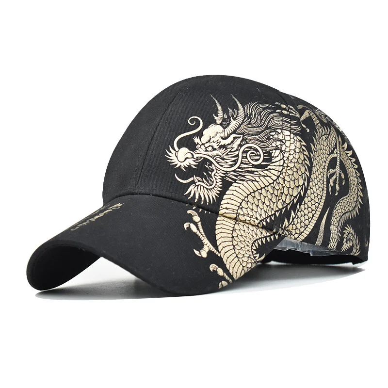 Printing-Chinese-Dragon-Men-s-Baseball-Caps-Totem-Belief-Women-s-Cotton ...