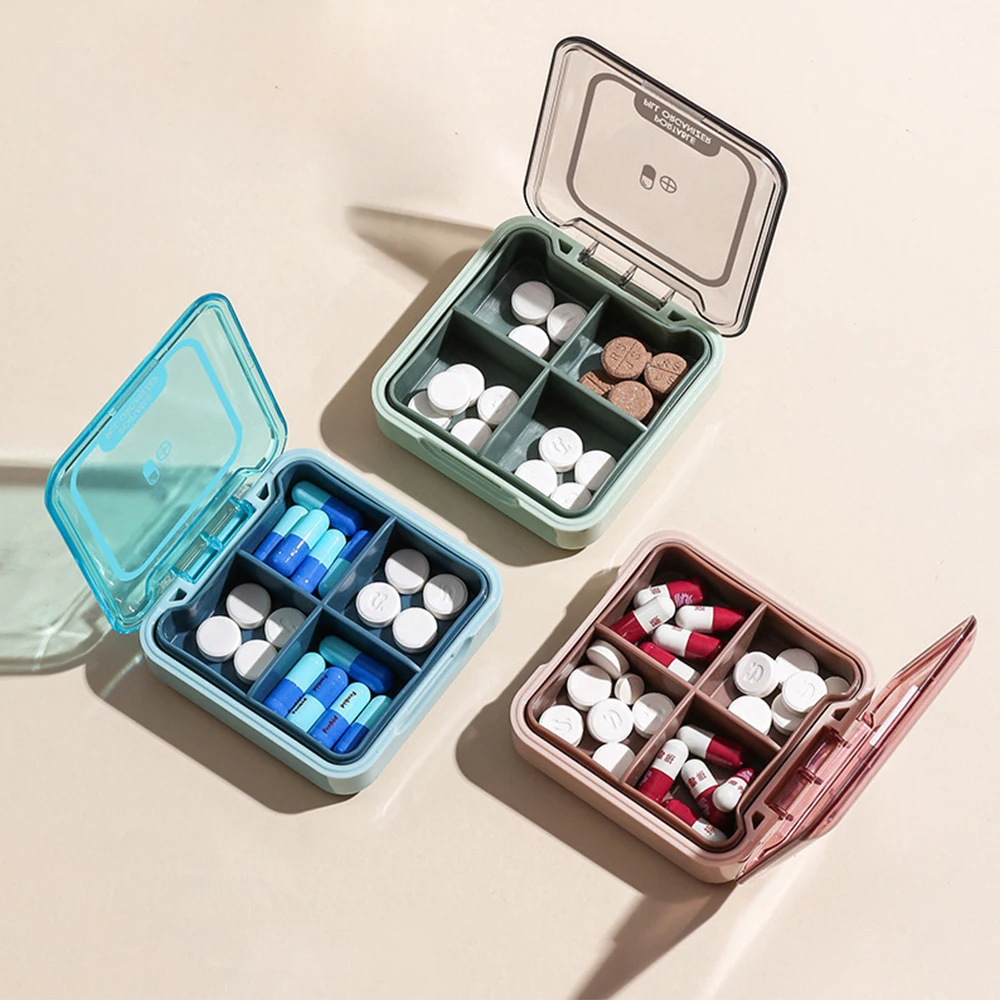 4-Grid-Waterproof-Medicine-Pill-Box-Case-For-Storage-Travel-Pill-Case ...