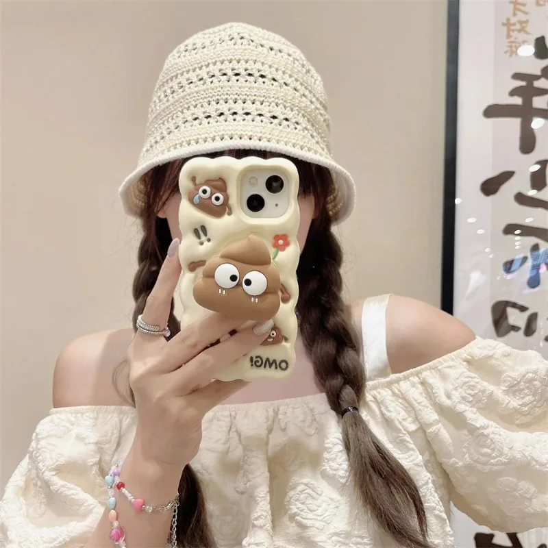 Creative-Cute-Poop-Stand-Phone-Case-Suitable-For-iPhone-13-12-14-15-Pro ...