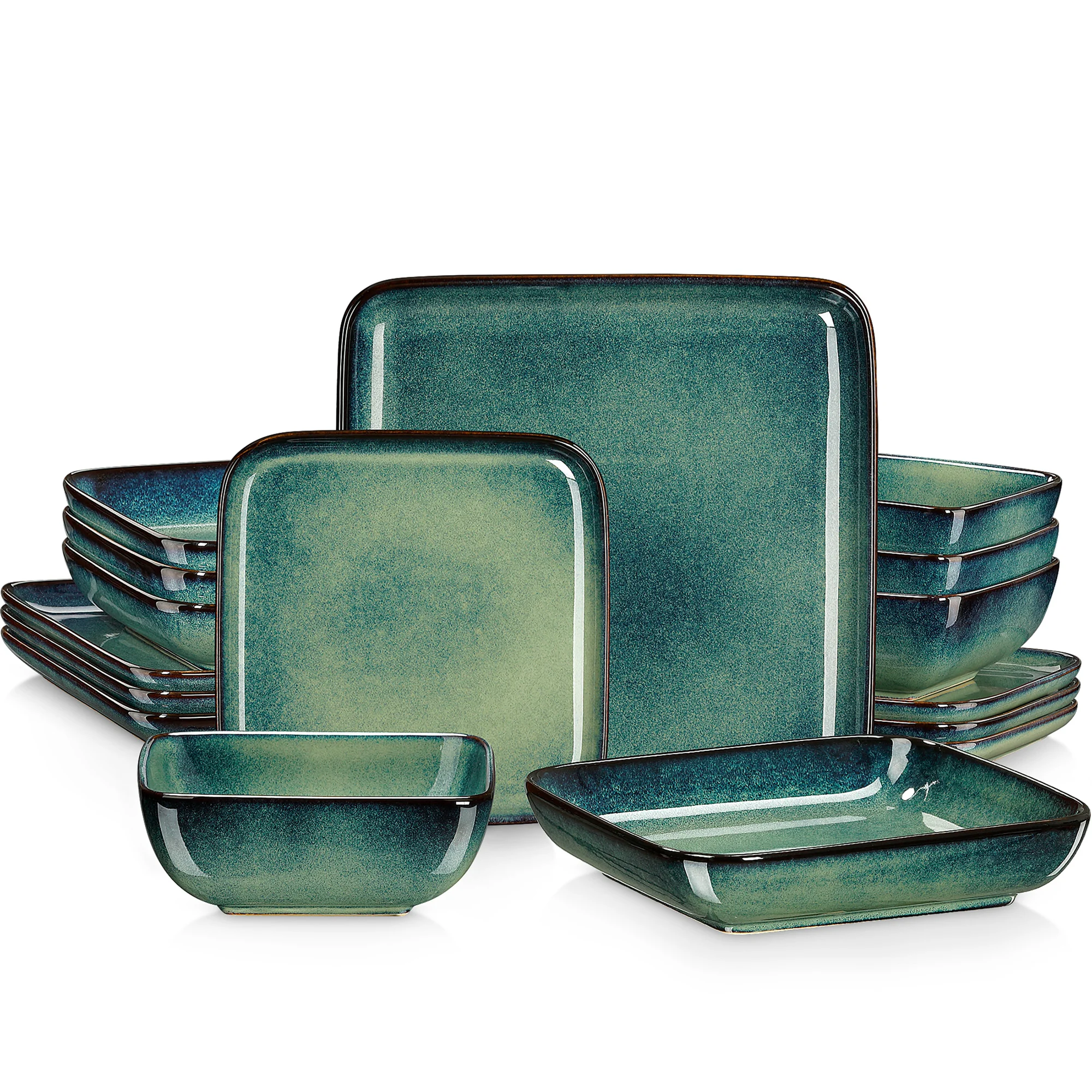 Vancasso-Stern-Dinner-Set-Green-Square-Kiln-Change-Glaze-Tableware-16 ...