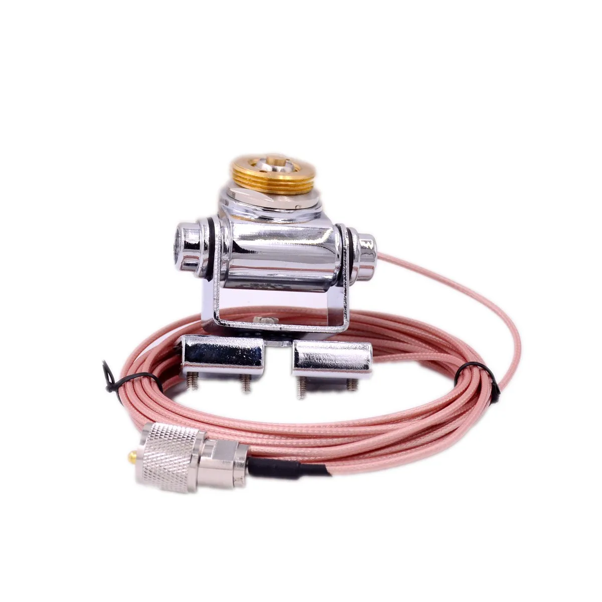 Stainless Antenna Kit Mount Bracket Clip UHF Male to NMO RC316 Copper ...