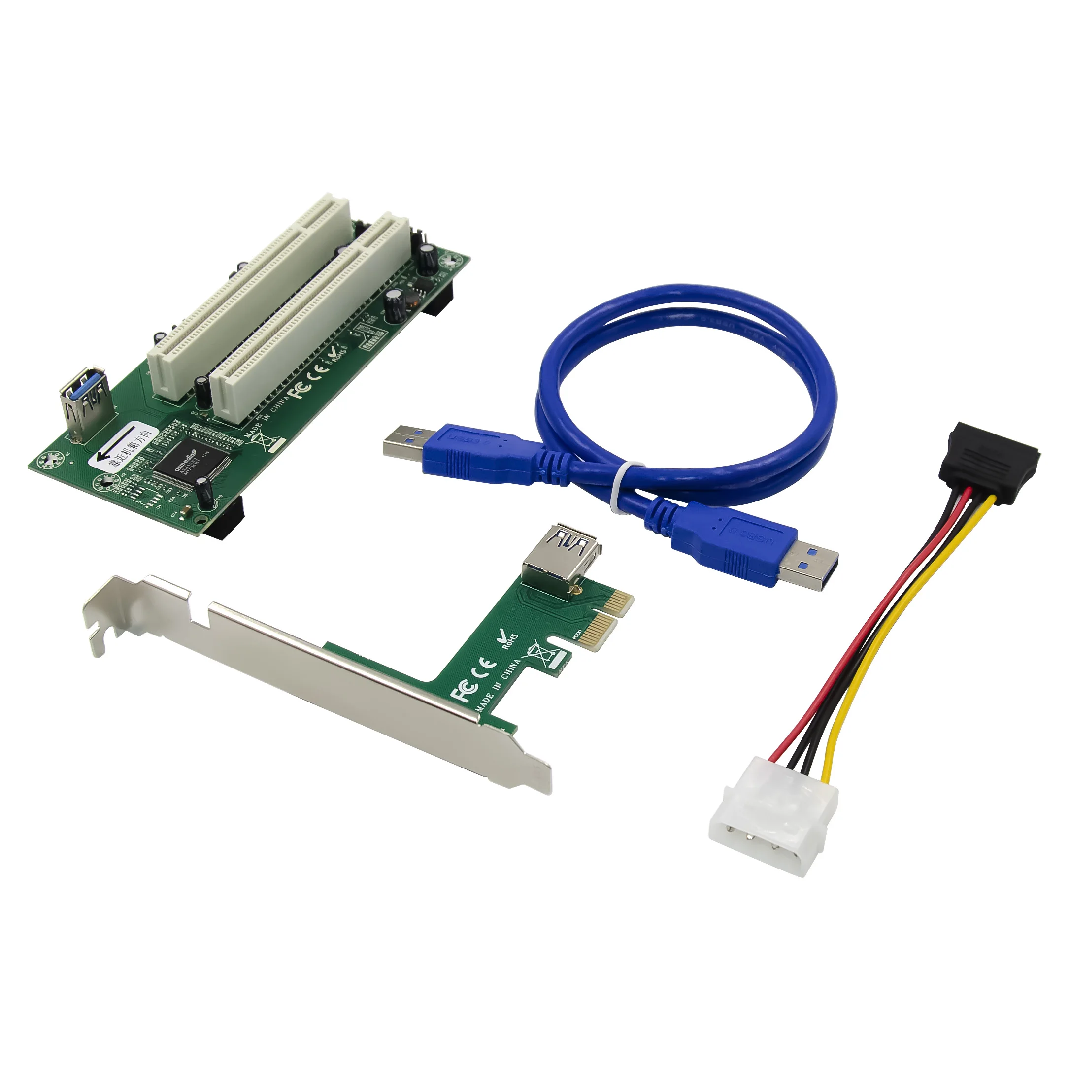데스크탑 PCI Express PCI e PCI 어댑터 카드, PCIe 듀얼 Pci 슬롯 확장 카드, USB 3.0 추가 카드 ...