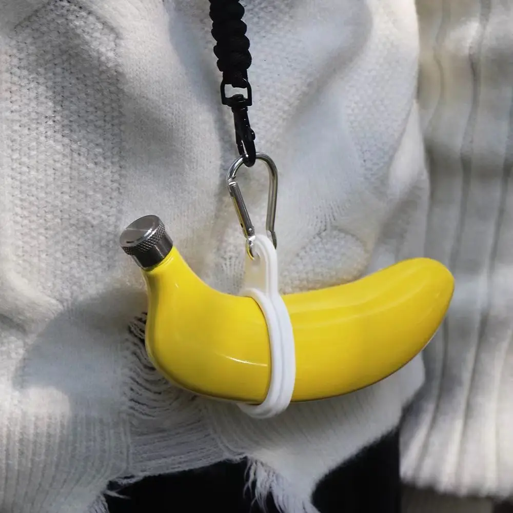 5Oz Banana Shaped 304 Stainless Steel Cup Outdoor Flask Stainless Steel ...