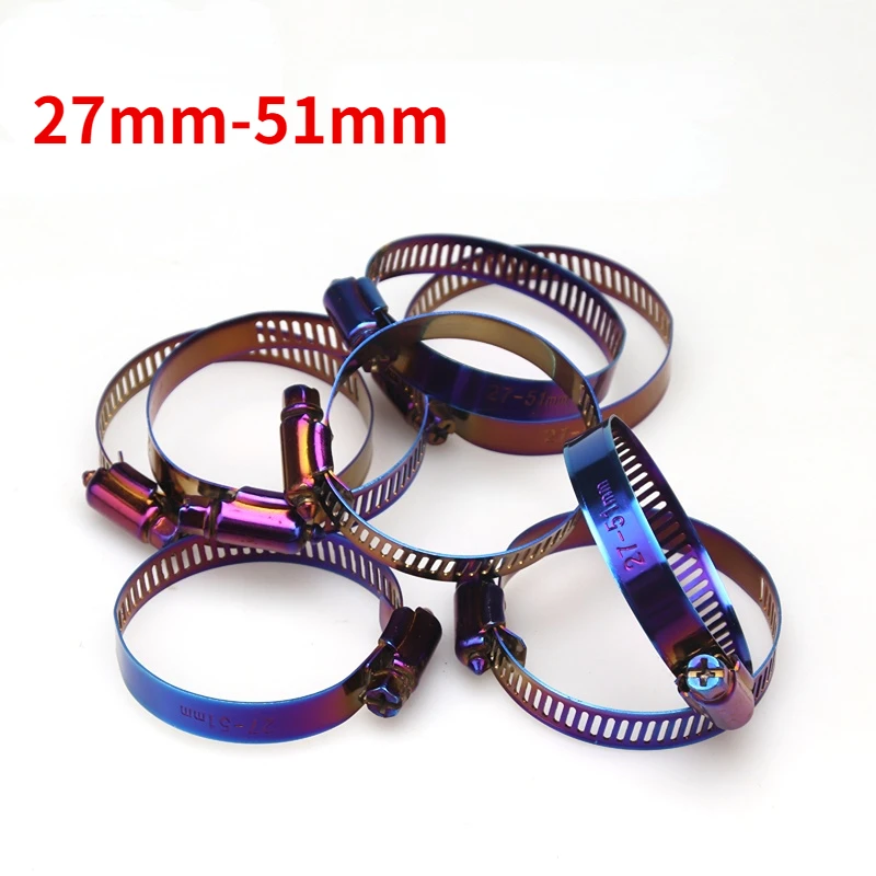 Stainless-Steel-Titanium-fired-Hanging-Ring-Clamp-Motorcycle-Filter ...