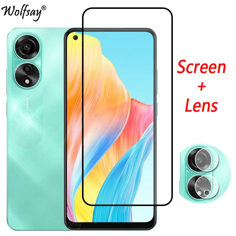 Full-Cover-Whole-Glue-Tempered-Glass-For-Oppo-A78-4G-Screen-Protector ...