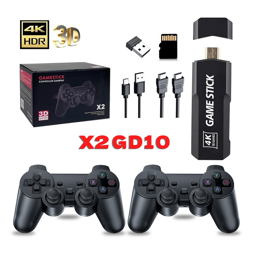 X2-Plus-GD10-Pro-4K-Game-Stick-3D-HD-Retro-Video-Game-Console-Wireless ...