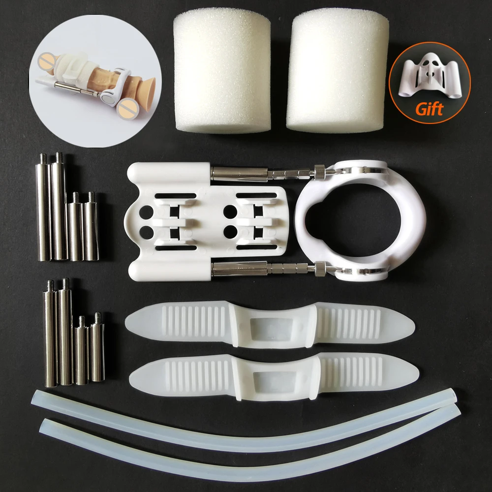 Penis Extender Enlargement Penis Pump Enlarger Edge Stretcher Correction Bending Male Cock ...