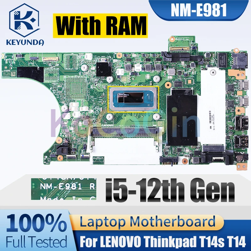 NM-E981-For-LENOVO-Thinkpad-T14s-T14-Notebook-Mainboard-5B21J76617 ...