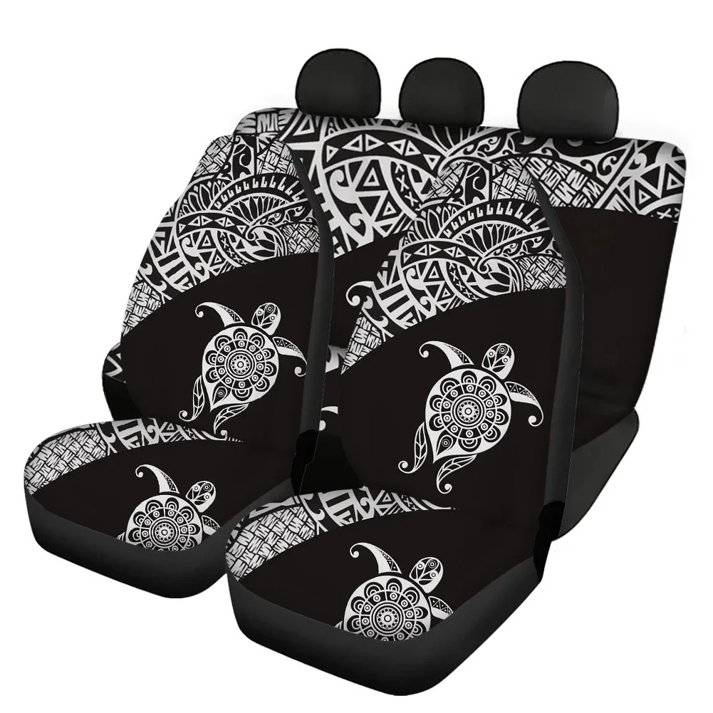 Automotive Seat Cover Polynesian Turtle Design Slip-Resistant ...