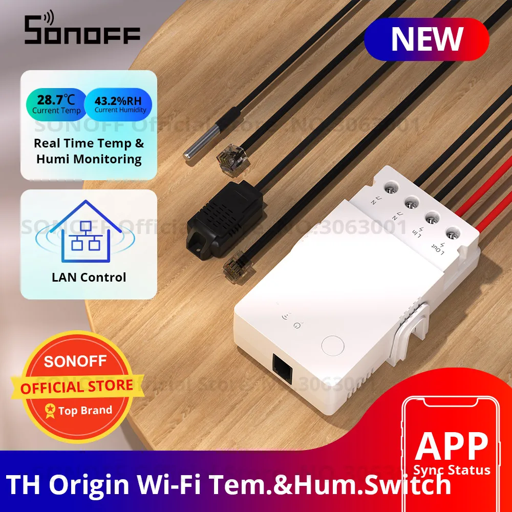 Sonoff-TH-Origin-WiFi-Switch-Controlador-dom-stico-inteligente ...