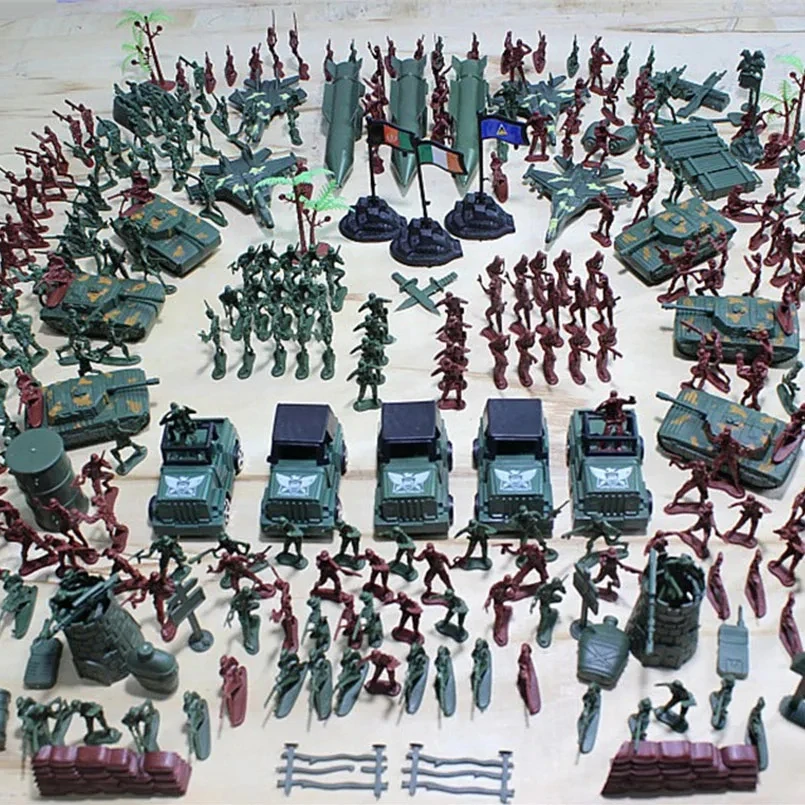307 Pieces Military 4cm Soldier Plastic Model Army Toy Action Figures ...