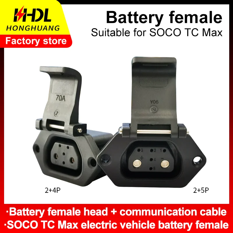 슈퍼 SOCO Tc 맥스용 오리지널 배터리 액세서리, 바디 충전 플러그, 배터리 소켓, 케이블 충전 방전 와이어, 암 헤더