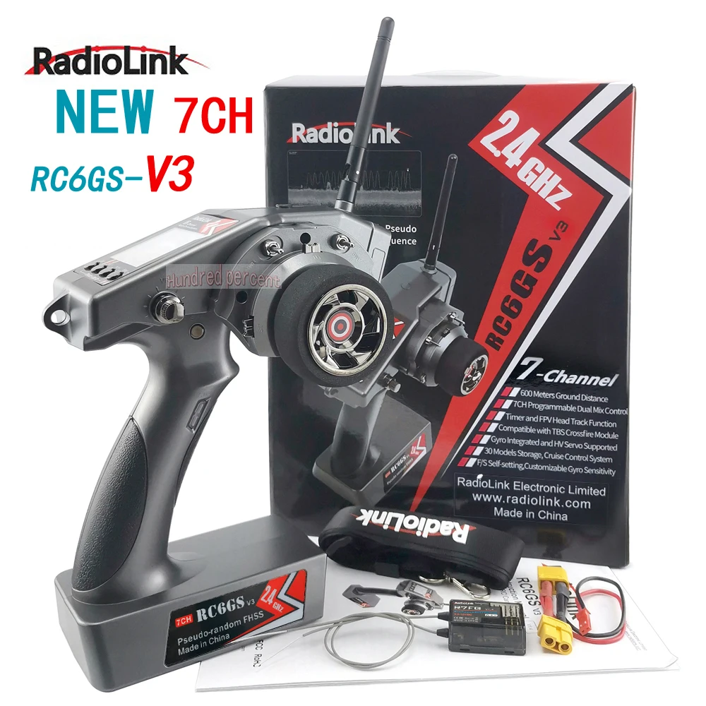Free Shipping RadioLink RC6GS V3 R7FG R6FG R6F 6 Channels 7CH Dual Mix ...