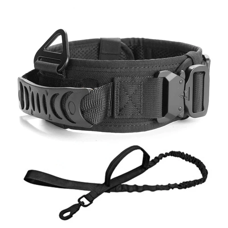 5-Colors-Tactical-Military-Dog-Collar-with-Handle-Reflective-Nylon-K9 ...