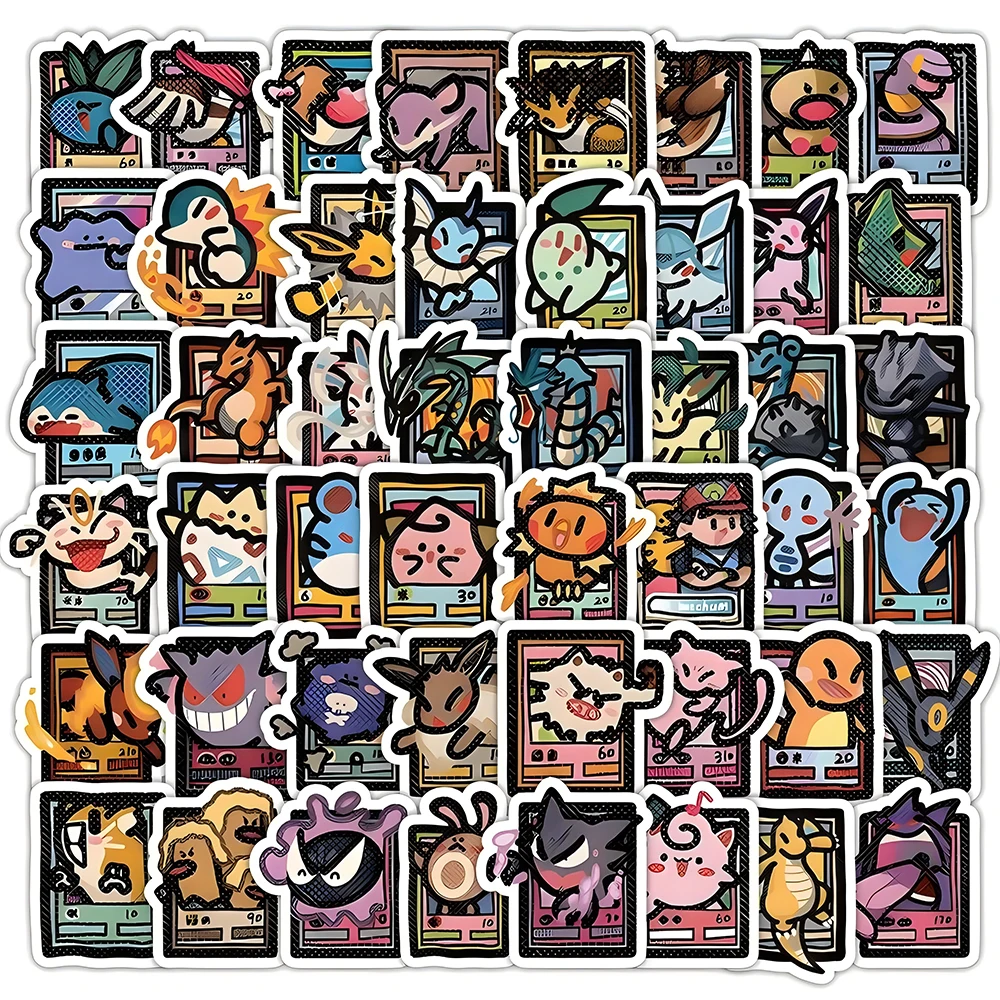 10-30-50-103pcs-Pixel-Style-Anime-Pokemon-Stickers-Pikachu-Cartoon ...