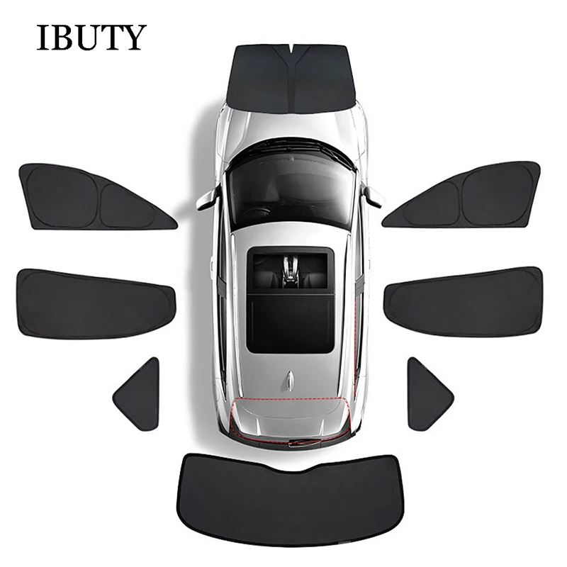 For Geely Geometry C 2020 2021 2022 Black Full Light-proof Car Sunshade ...
