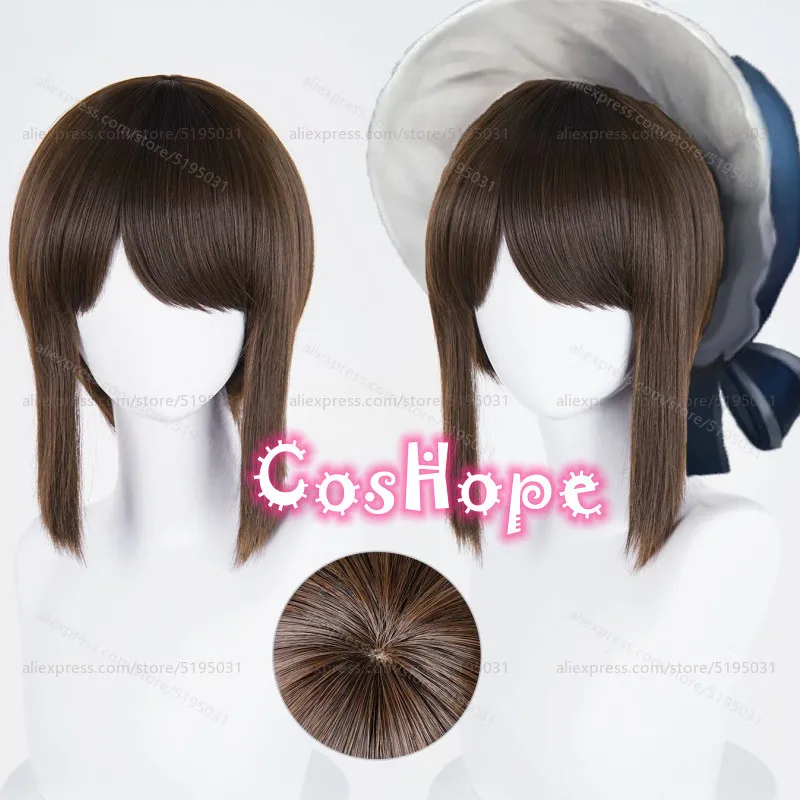 IDV Gardener Emma Woods Cosplay Wig 40cm Brown Wig Anime Heat Resistant ...