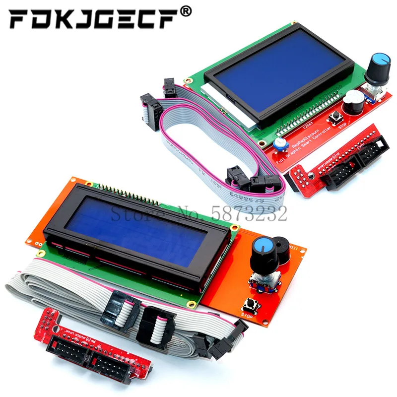 3D-2004-LCD-12864-Display-3D-Printer-Reprap-Smart-Adapter-Controller ...