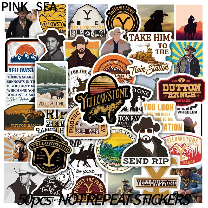 10/30/50pcs/set Yellowstone Season Tv Show Cartoon Graffiti Stickers ...