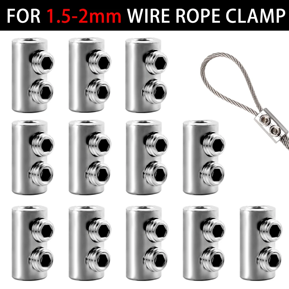 10-50-100pcs-For-1-5-2mm-Stainless-Steel-Wire-Rope-Clamp-Cable-Clamp ...