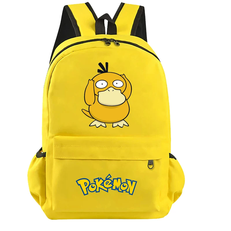 Cartoon Psyduck Pokemon Adventure Student Kawaii Backpack - KawaiiMerch.com