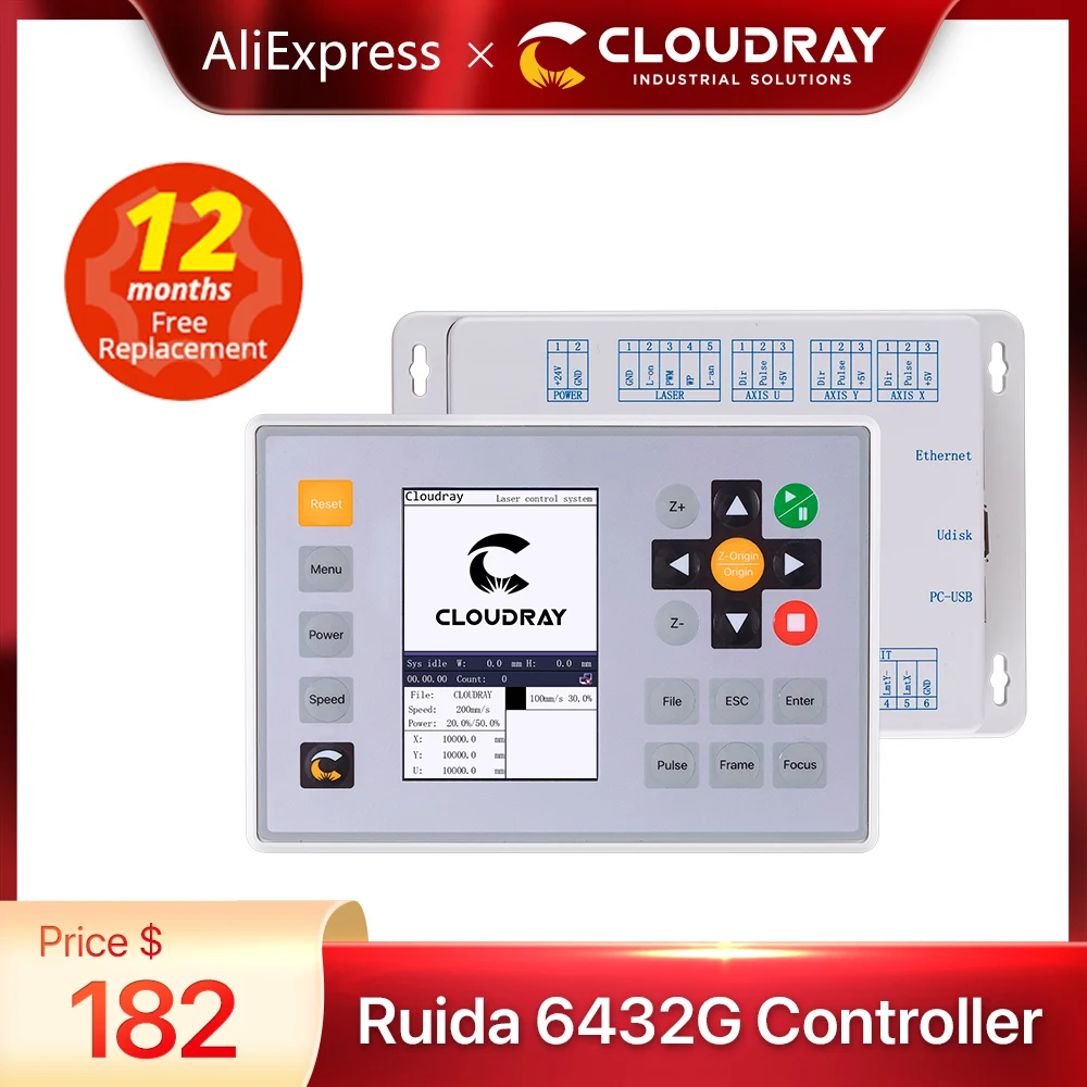 Clouday Ruida RDC6432 CO2 Laser Controller System für Laser Gravur ...