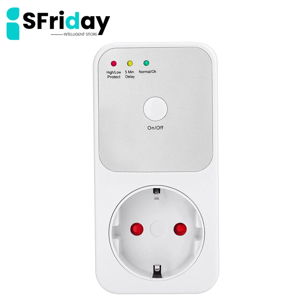 IsFriday Voltage Protector 220V Voltage Stabilizer For Socket Surge ...