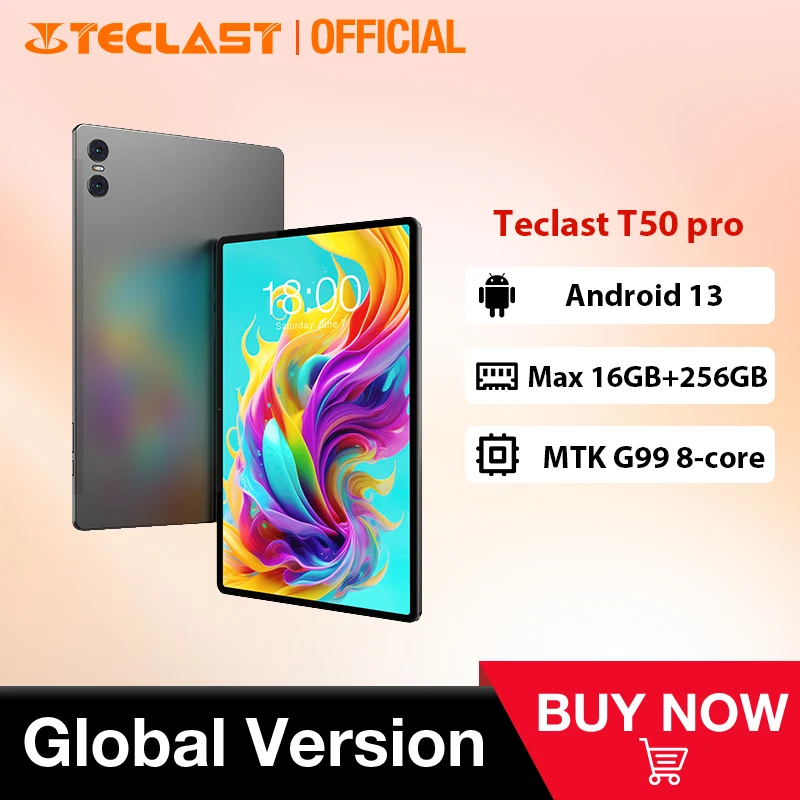Teclast-Tableta T50Pro de 11 pulgadas, dispositivo con Android 13, 2000x1200, MTKG99, 8GB + 8GB ...