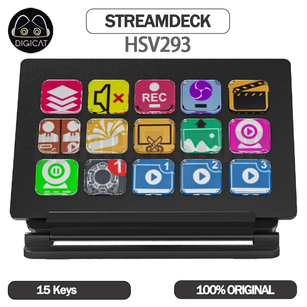 StreamDeck-Visual-Keyboard-LCD-Button-15Key-Live-Content-Creation-Controller-Custom-Button-For ...