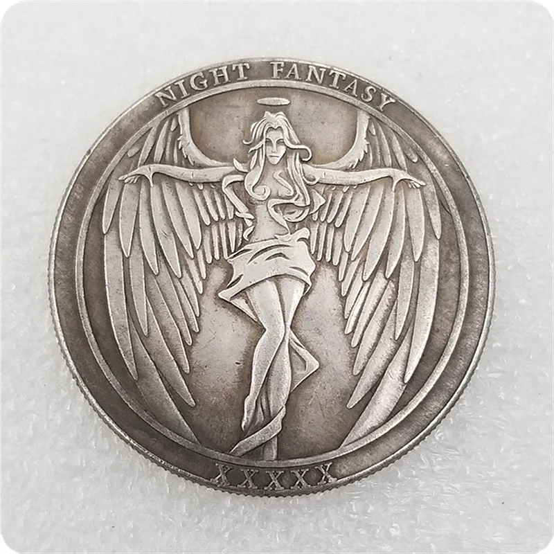 Hobo-Nickel-Lucky-Angel-Coin-Ancient-Skeleton-Pirate-Silver-Coins ...