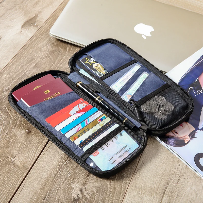 Novel-Zipped-Travel-Wallet-Family-Passport-Holder-Waterproof-Document ...