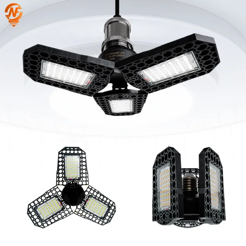 Luz-de-garagem-LED-de-alto-brilho-l-mpada-industrial-deform-vel-ba-a ...