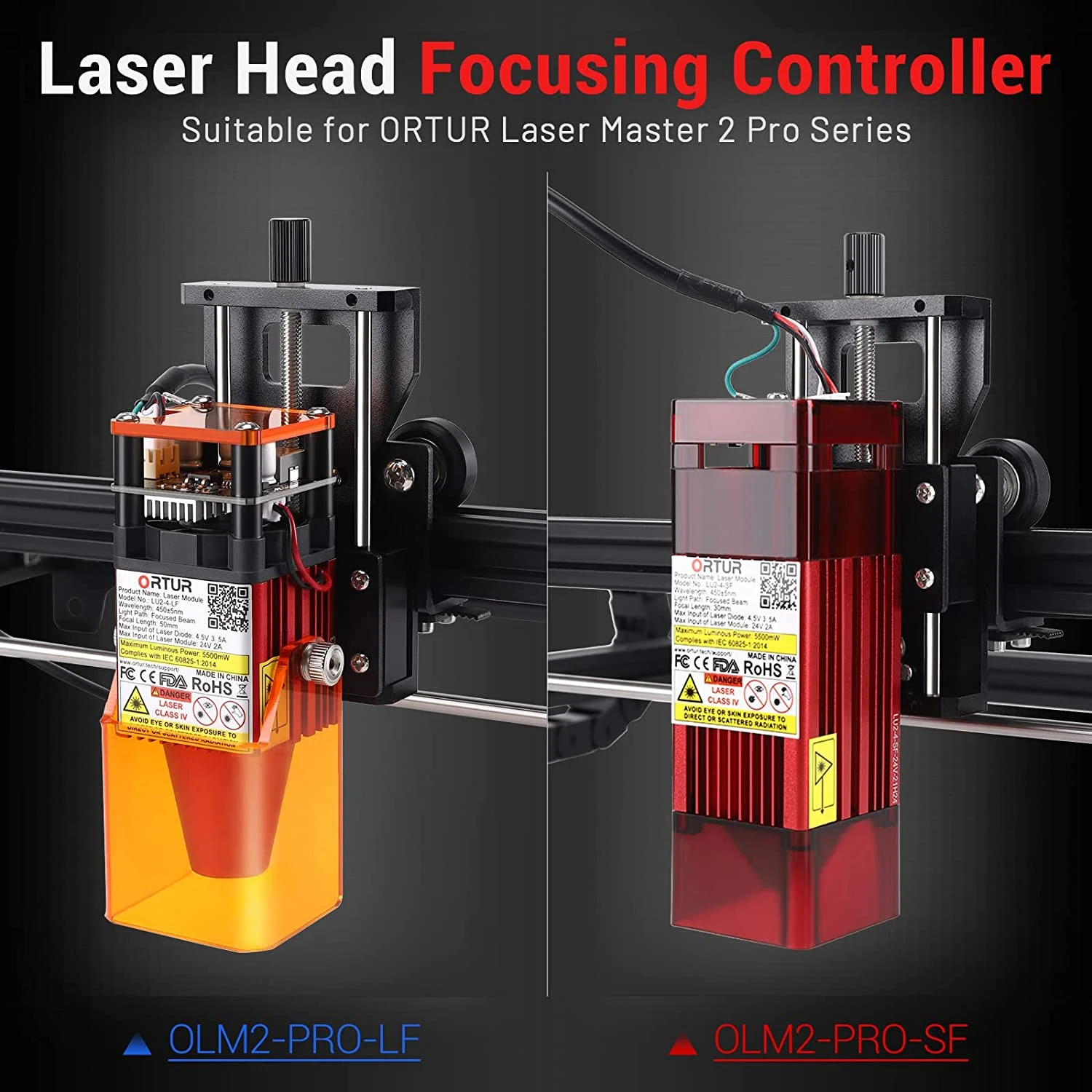 Ortur Laser Head Adjuster Focusing Controller Accessory Z axis Sliding ...
