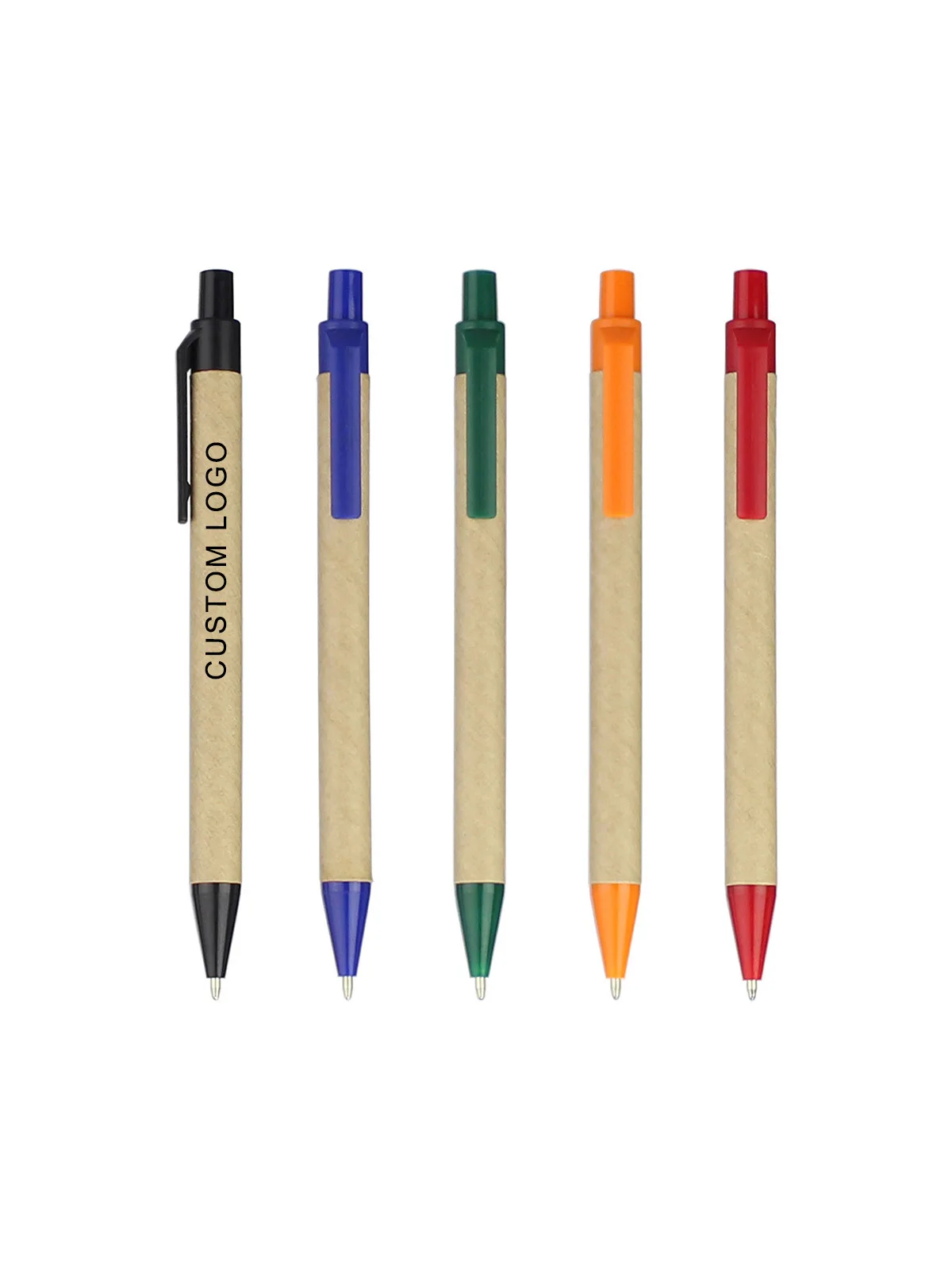 Eco Paper Ball Pen Black Ink Custom Ballpoint Green Concept Environment ...