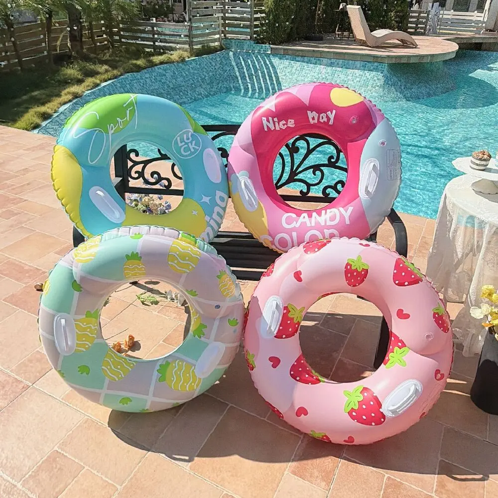 Rooxin Adult Swim Ring Pool Float Swim Tube Thickened Inflatable ...