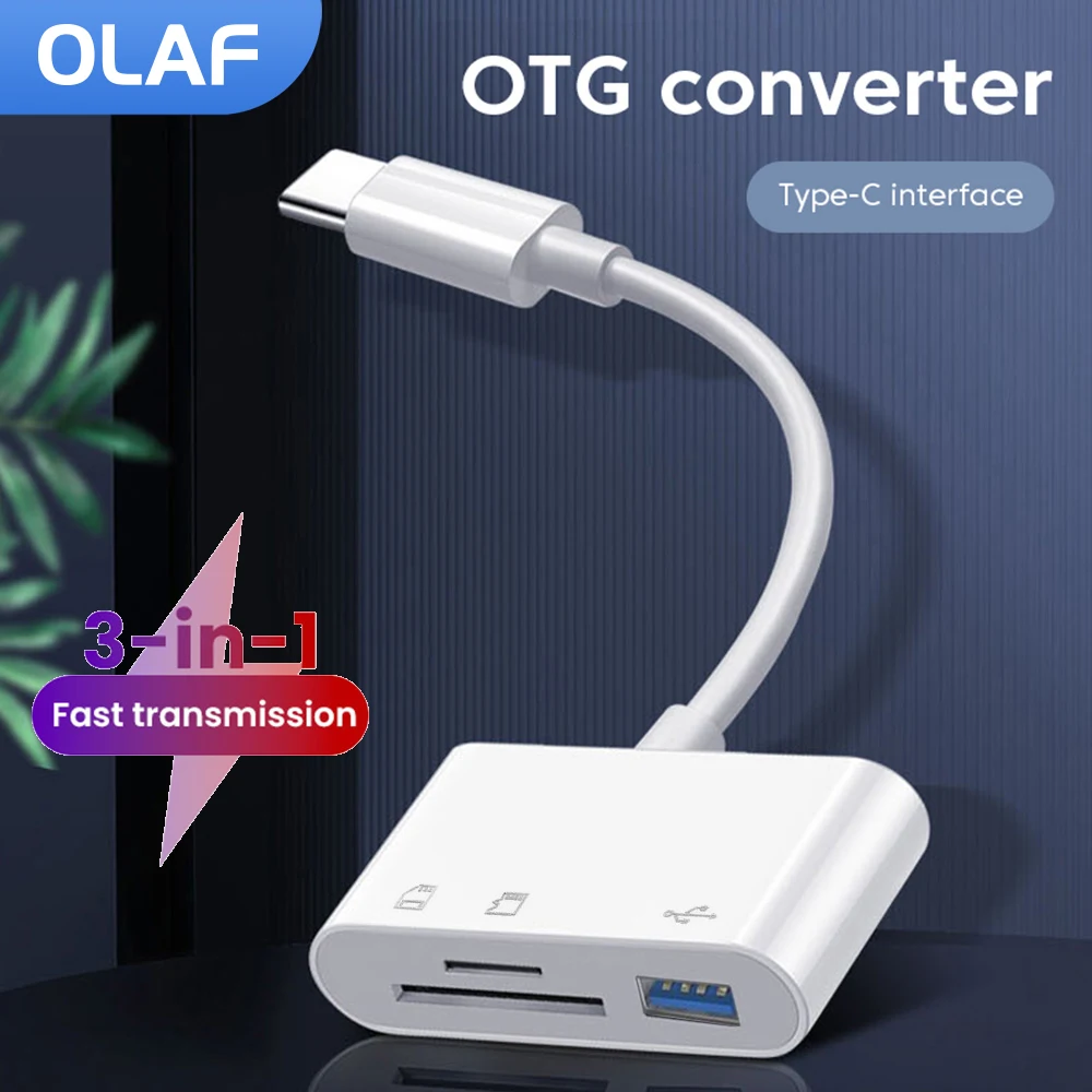 3-in-1-Card-Reader-Adapter-Type-C-To-SD-TF-Memory-Card-Reader-External ...