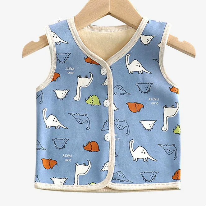 Baby Vests Boys Girls Cartoon Waistcoats Outerwear Children Spring ...