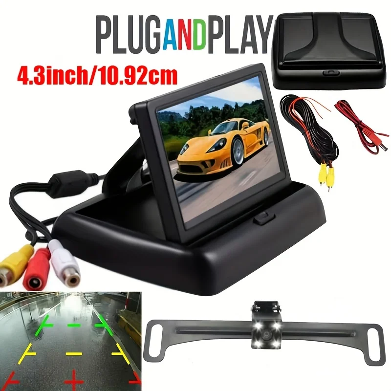 4-3inch-Foldable-Screen-HD-Rearview-Car-Display-Rearview-Image-High ...