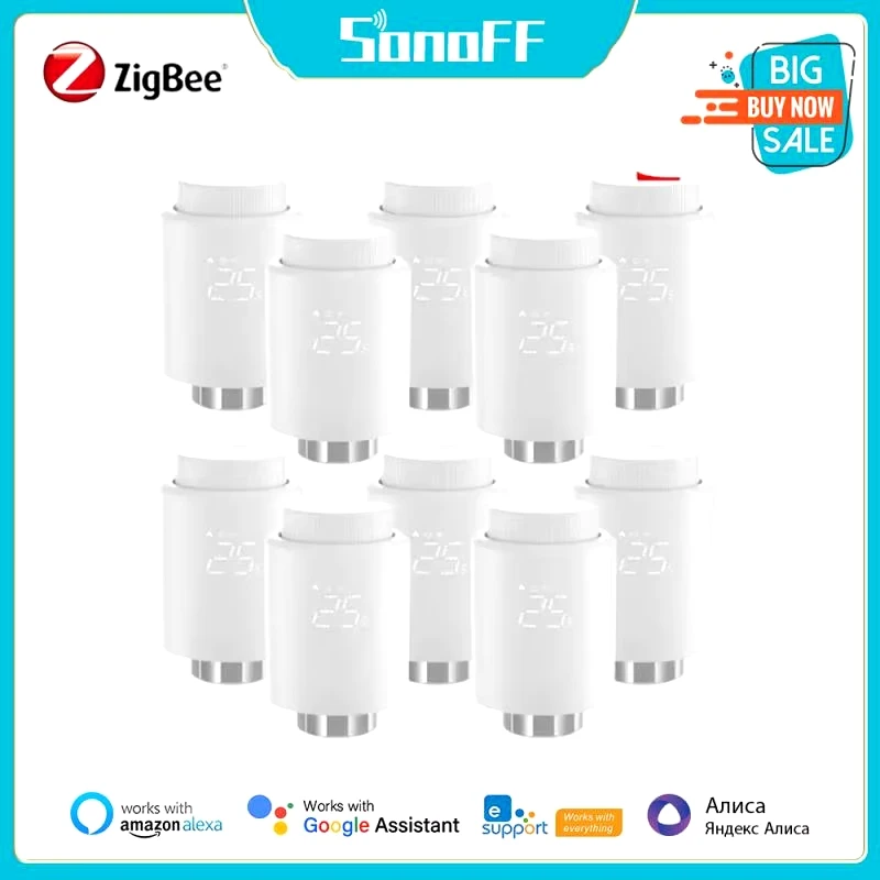 NEW-SONOFF-TRVZB-Zigbee-Thermostatic-Radiator-Valve-Smart-Home-Heating ...