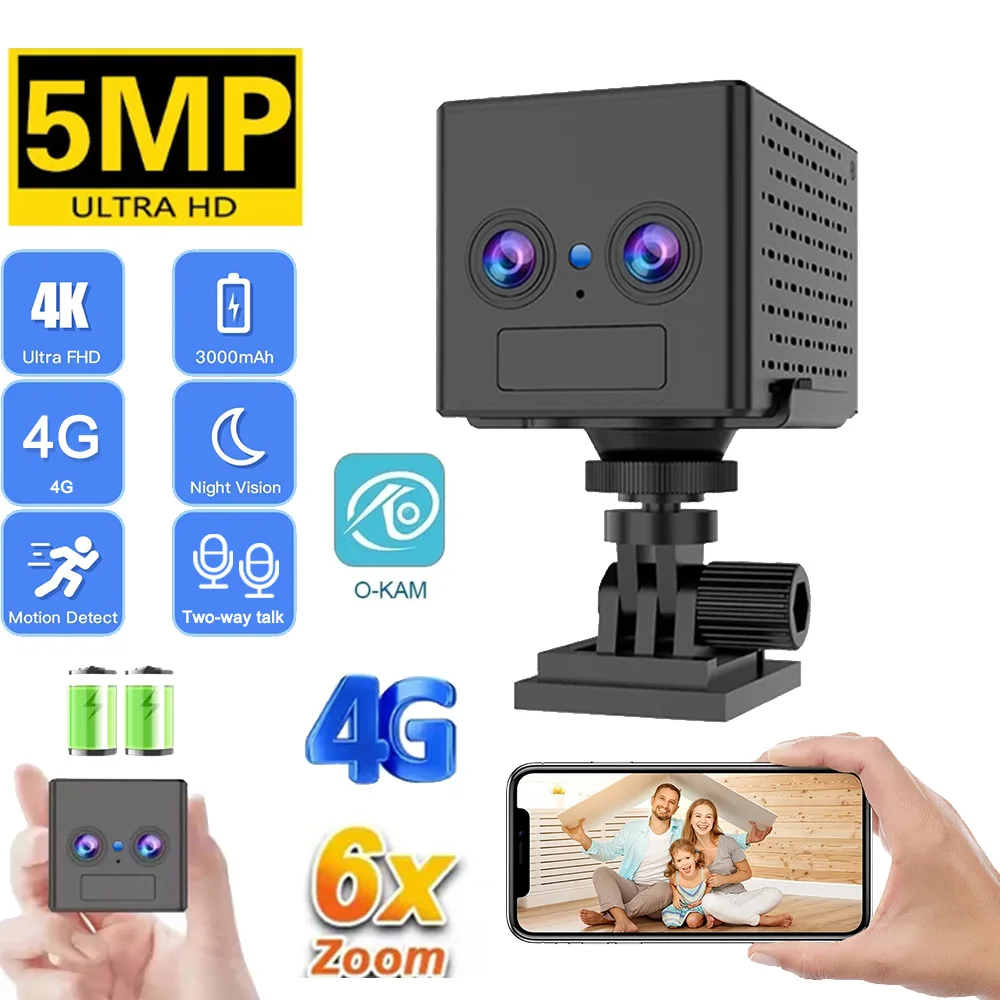 OKAM-4K-CCTV-Camera-5MP-4G-Home-Surveillance-Camera-Dual-Lens-Intercom ...