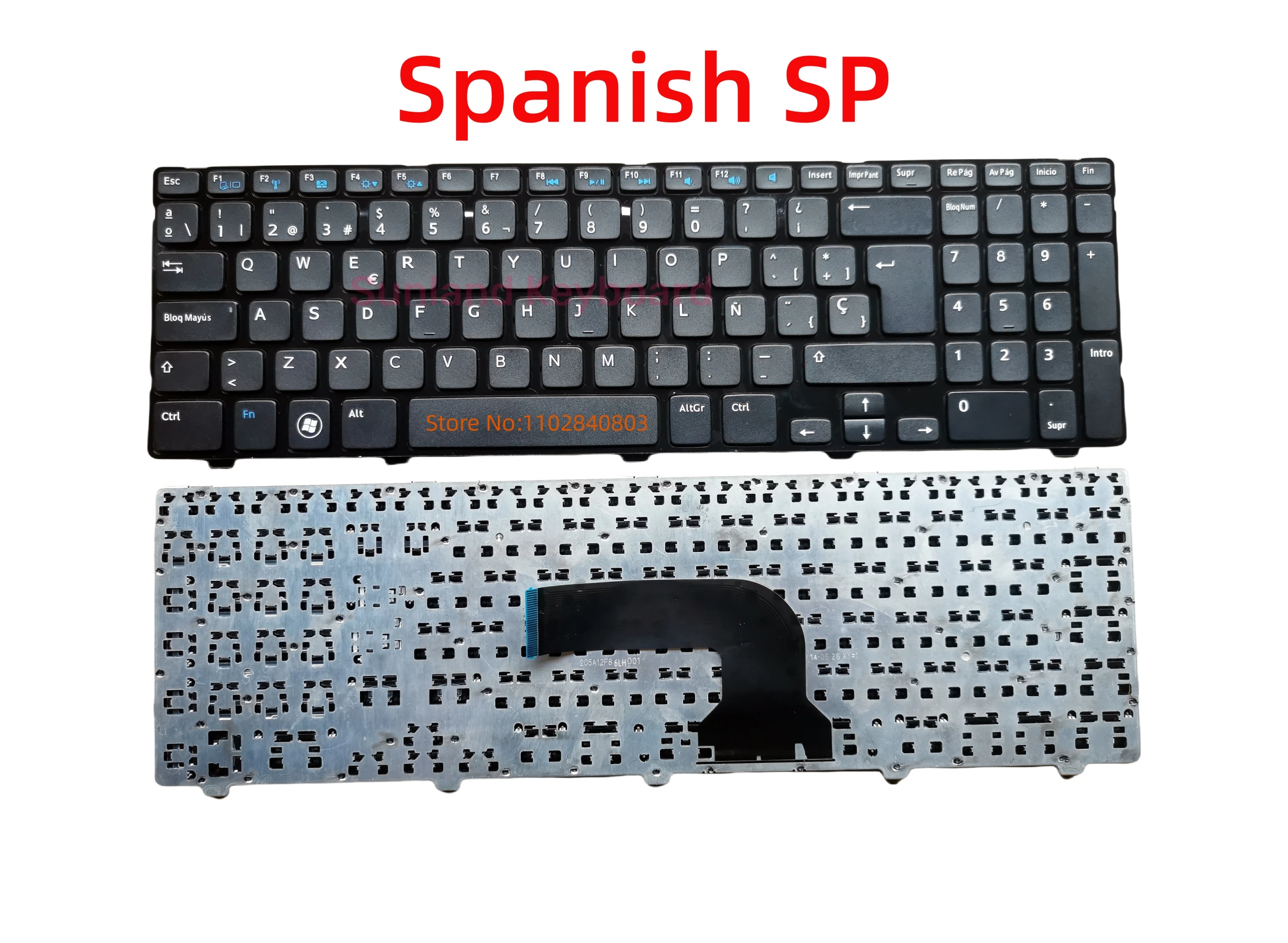 Original Spain US UINew Keyboard For Dell 15R 5535 5521 5537 5528 5421 ...