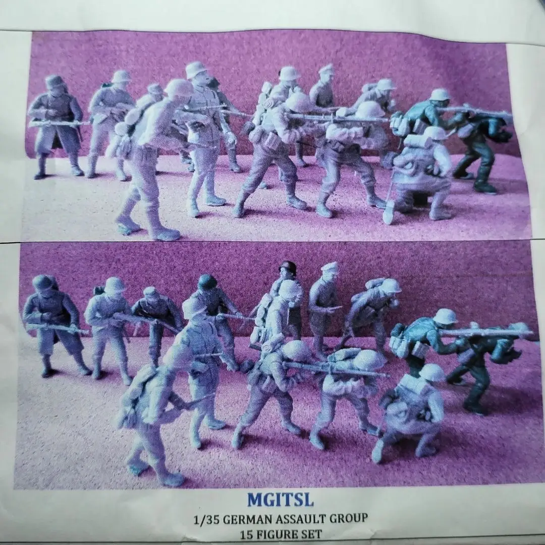 1-35-Resin-Model-Figure-GK-German-soldier-15-Figure-Unassembled-and ...