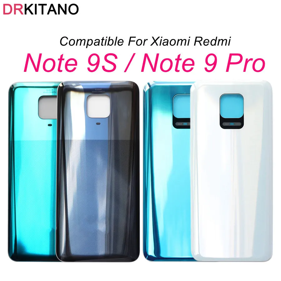 Back-Cover-For-Xiaomi-Redmi-Note-9-Pro-Note-9S-Battery-Cover-Back-Glass ...