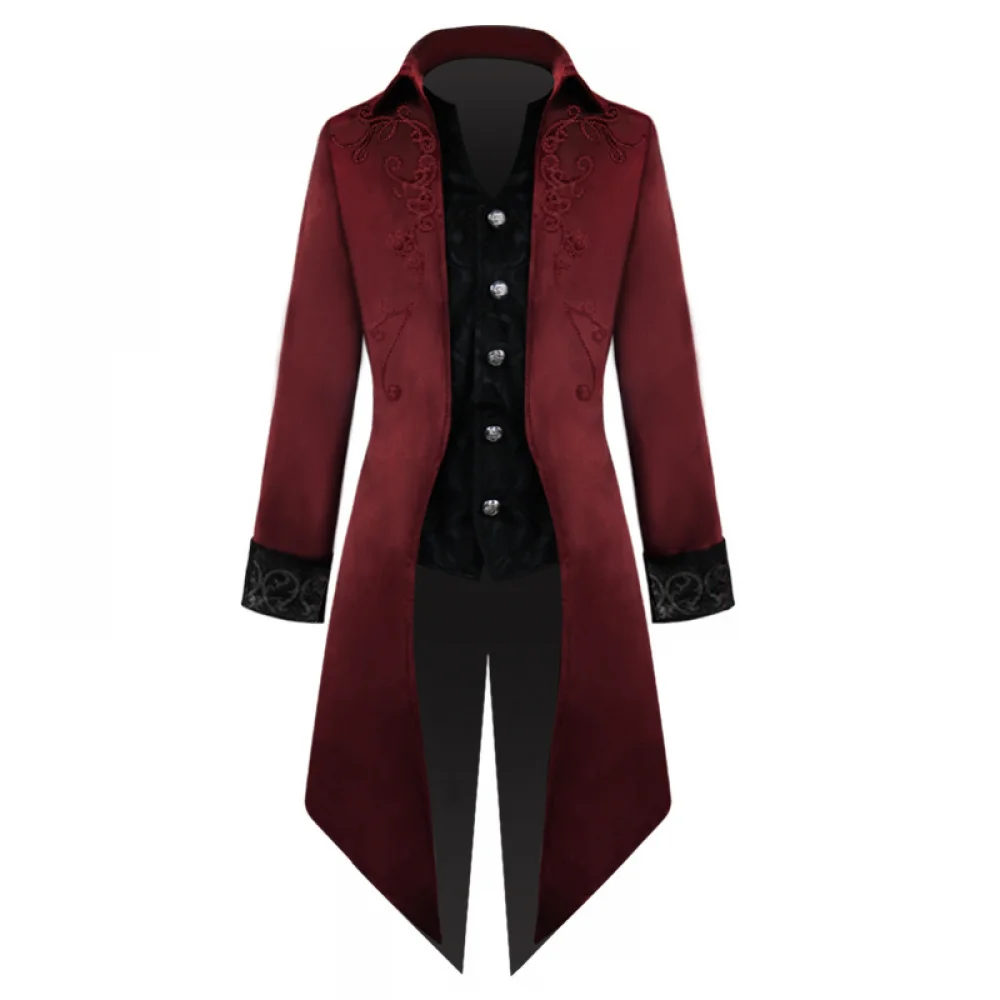 Disfraz renacentista de Halloween para hombre, chaqueta victoriana ...