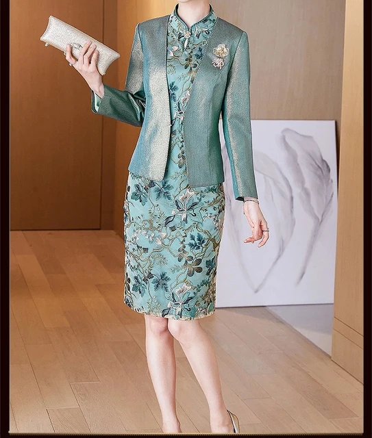 Mother Of Bride Dress With Short Jacket Carla Ruiz Light Blue Mother