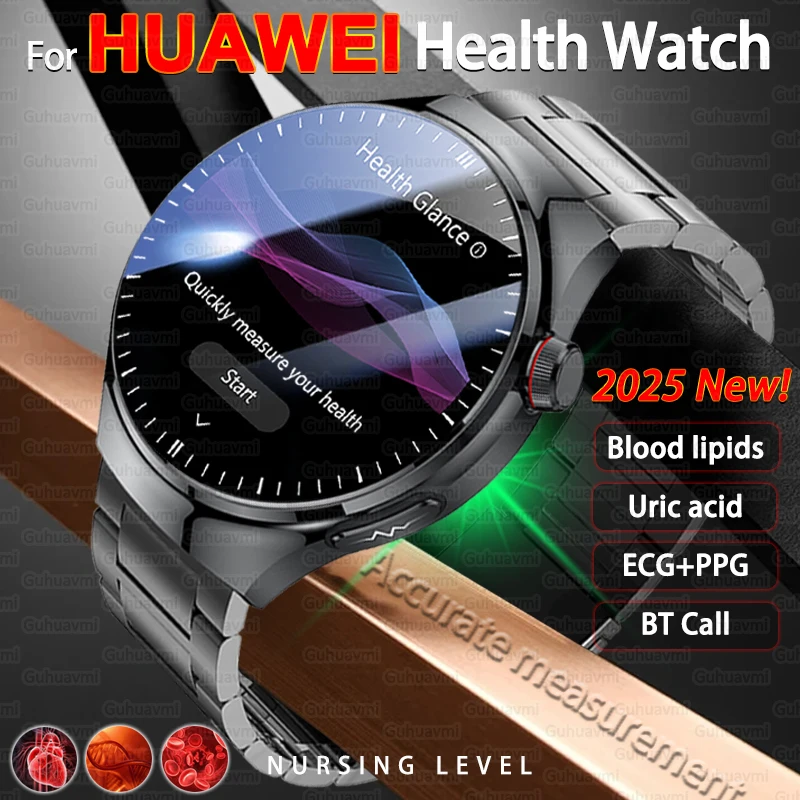Accurate Blood Pressure Heart Rate Health Smart Watch with Sapphire ...