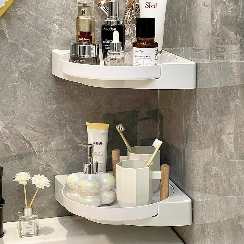 360-Rotate-Corner-Triangle-Organizer-Shelves-Wall-Mounted-Bathroom ...
