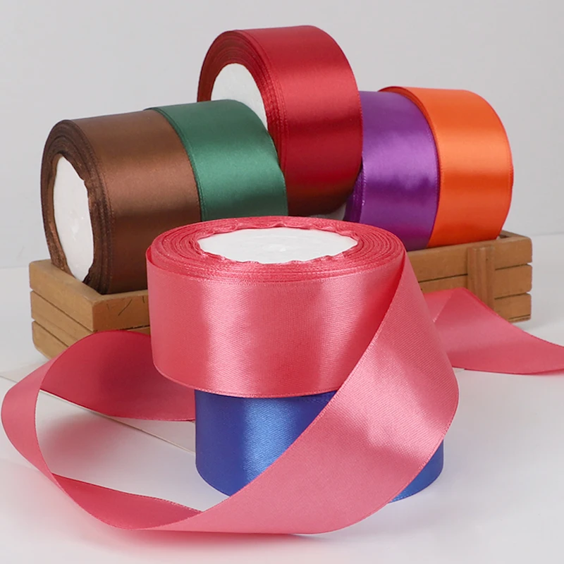 22meters/roll 4cm Satin Ribbon Wholesale Fabric Tape for Crafts Gift ...